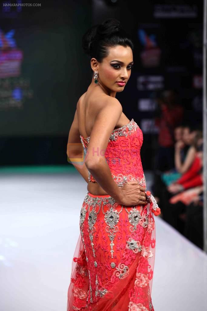 Reshmi Ghosh walks for designer AD Singh at Bengal Fashion Week day 2 on 22nd Feb 2014 / Reshmi ...